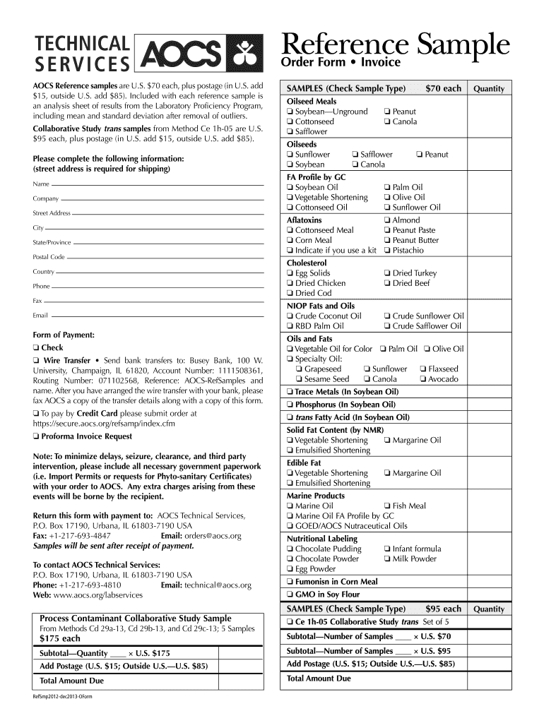 Fillable Online secure aocs Reference Sample - secure aocs Fax Email ...