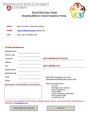 Fillable Online ext wsu Registration form - Washington State University ...