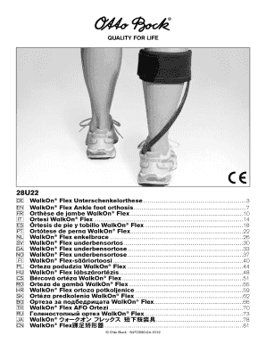 Remplissable En Ligne professionals ottobock WalkOn Flex ...