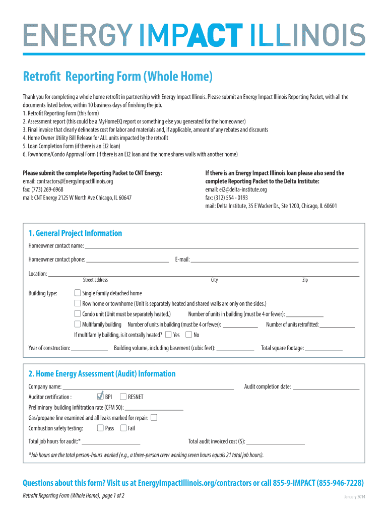 Fillable Online energyimpactillinois Retrofit Reporting Form (Whole ...