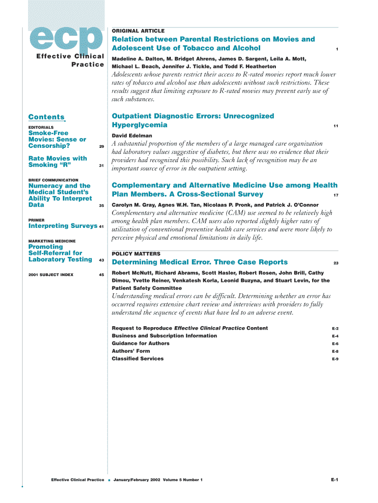 Fillable Online ecp acponline Adolescents whose parents restrict their access to R-rated movies ...