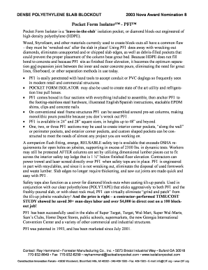 Pocket Form Isolator - Fill Online, Printable, Fillable, Blank | pdfFiller