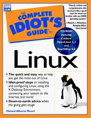 Fillable Online freebies4u Complete Idiot's Guide to Linux - Table of ...