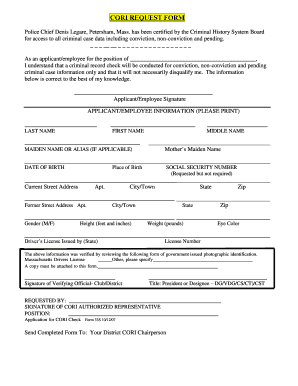 Fillable Online e-district CORI REQUEST FORM - E-district.org - e ...