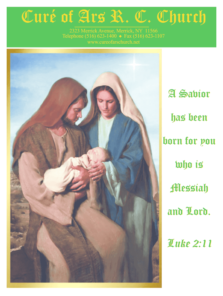 Fillable Online cureofarschurch Cur of Ars R C Church - Cure of Ars ...