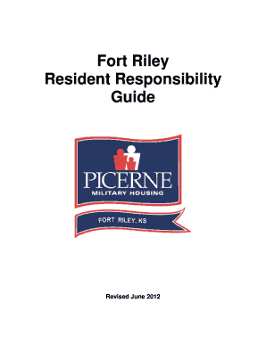 Fillable Online Resident Responsibility Fax Email Print - pdfFiller