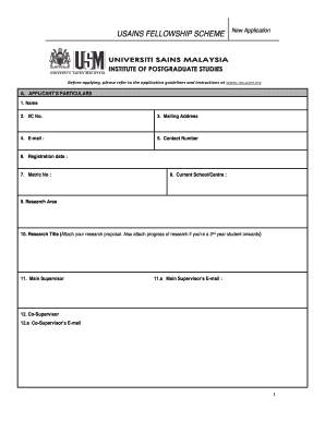 Fillable Online ips usm usm download application form Fax Email Print ...
