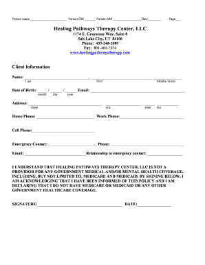 Fillable Online HPTC Counseling Forms - Healing Pathways Therapy Center ...