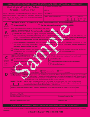 Fillable Online begintheconversation NC DHSR OEMS: Medical Orders for ...