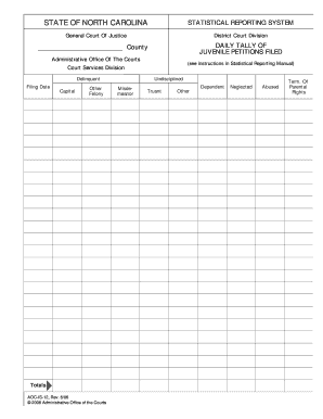 Fillable Online nccourts AOC-IS-12 - The North Carolina Court System ...