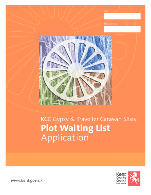 Fillable Online kent gov Gypsy and Traveller site application form ...