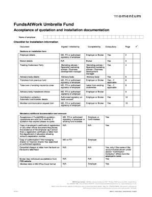 Fillable Online FundsAtWork Umbrella Fund - Momentum Funds at work Fax Email Print - pdfFiller