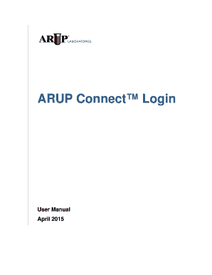 Fillable Online ARUP Connect Login Fax Email Print - pdfFiller