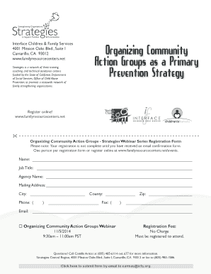 Fillable Online Organizing Community Action Groups Fax Email Print ...