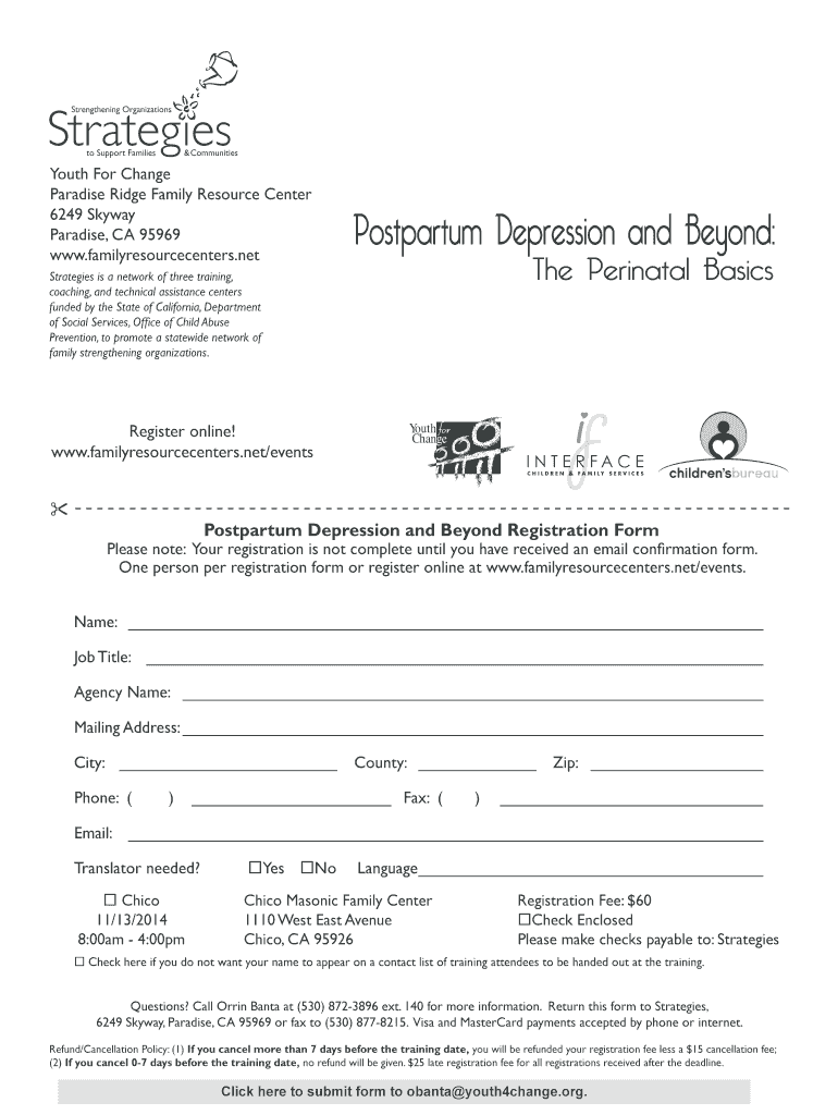 Fillable Online postpartum depression may be one of the most under ...