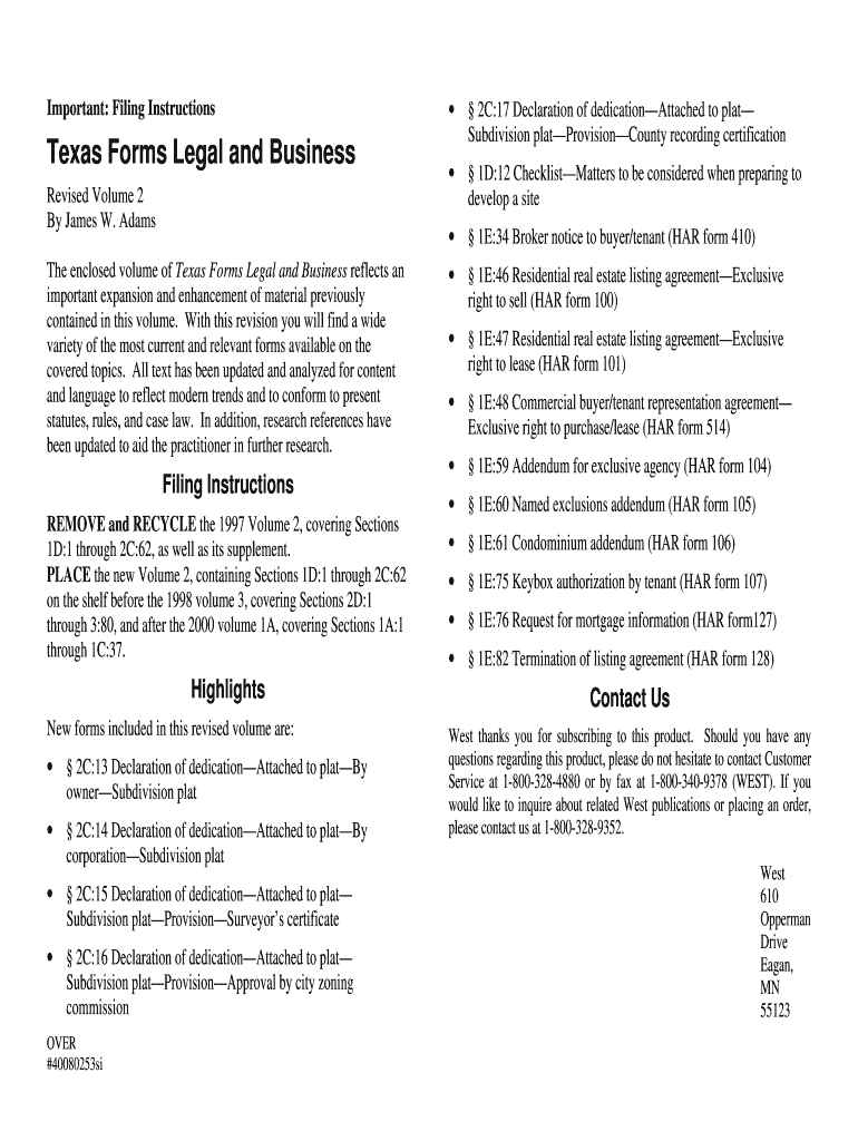 Fillable Online Texas Forms Legal and Business Fax Email Print - pdfFiller