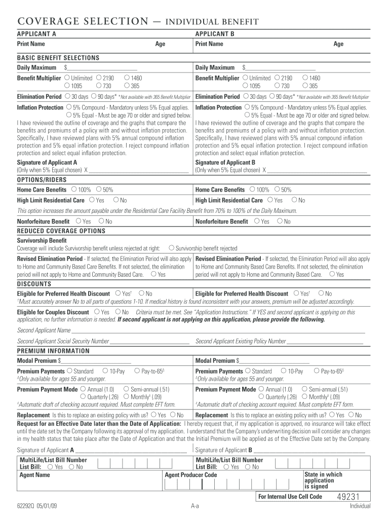 Fillable Online Long Term Care Insurance Requirements and Underwriting ...