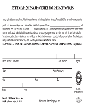 Fillable Online uaw FORM RW 1221 REV 07 2014.indd - uaw Fax Email Print ...