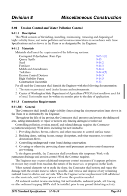 Wsdot Standard Specifications 2006 Standard Specifications