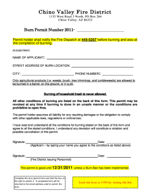 Fillable Online Burn Permitdocx Fax Email Print - pdfFiller