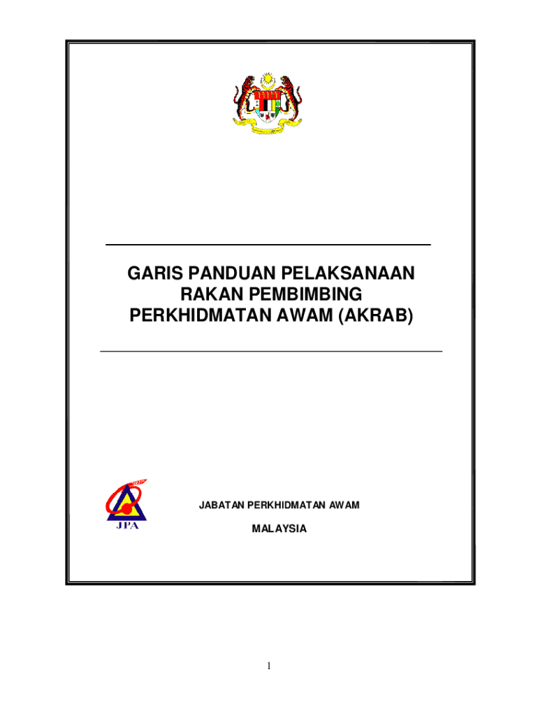 Fillable Online Program Rakan Pembimbing Perkhidmatan Awam (AKRAB) Fax Email Print - pdfFiller
