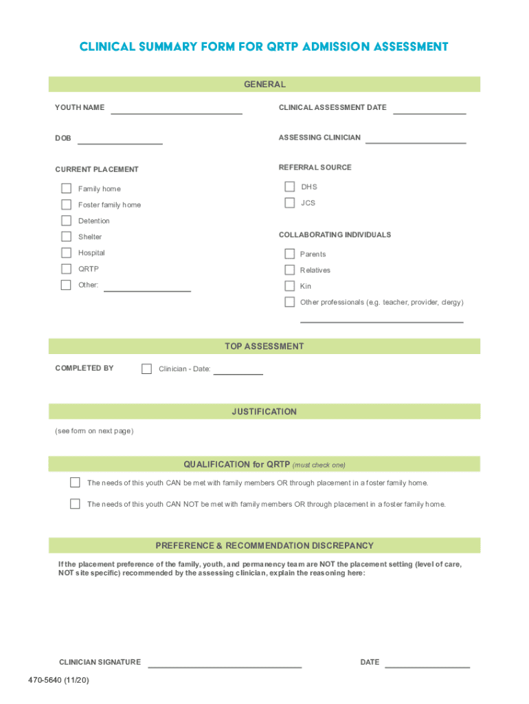 Qrtp Assessment - Fill Online, Printable, Fillable, Blank | pdfFiller