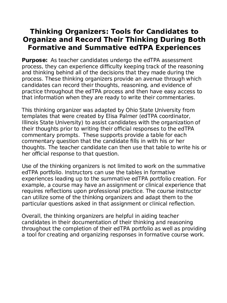 This thinking organizer was adapted by Ohio State University from ...