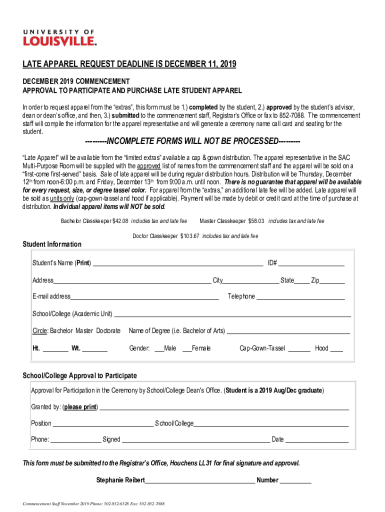 Fillable Online Commencement - Celebrating the accomplishments of UNT ...