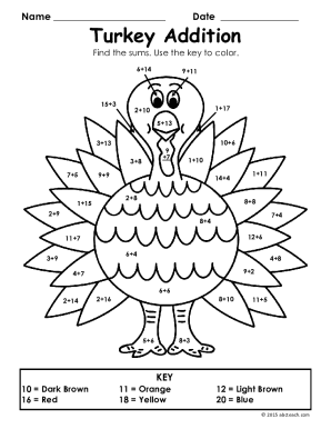 Fillable Online Turkey Addition - ABCTeach Fax Email Print - pdfFiller
