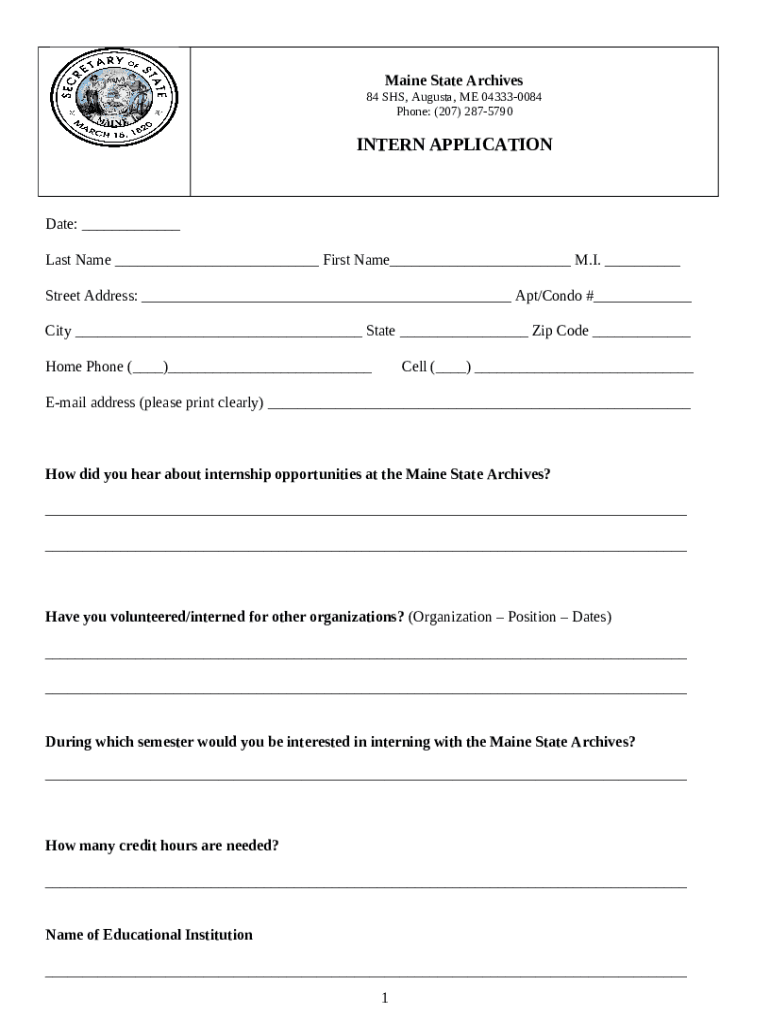 State Archives, About the Archives, Location - Maine.gov Doc Template ...