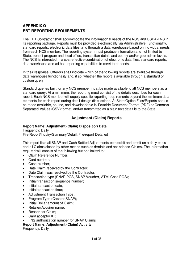Fillable Online otda ny EBT Reporting Requirements - New York State Office of ... Fax Email ...