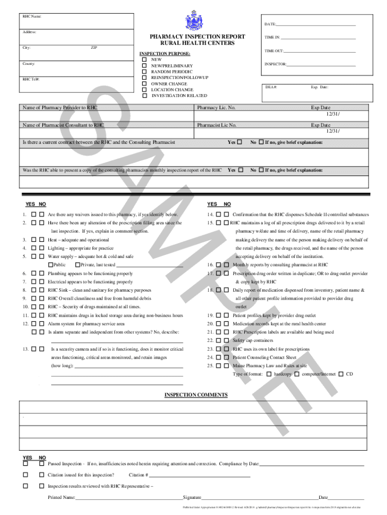 Fillable Online Virtual Mock Inspection Handout (PDF) - Healthcare ...