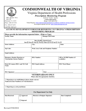 Fillable Online Virginia Prescription Monitoring Program 2019 Annual ...
