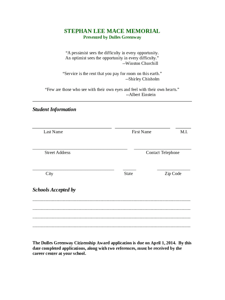 Stephan Lee Mace, Specialist, United States Army Doc Template | pdfFiller