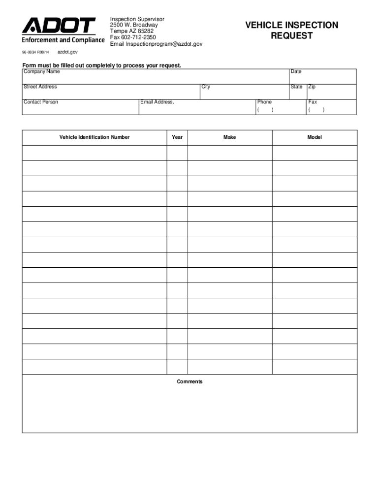 Fillable Online Vehicle Inspection Inventory Tracking. Vehicle ...