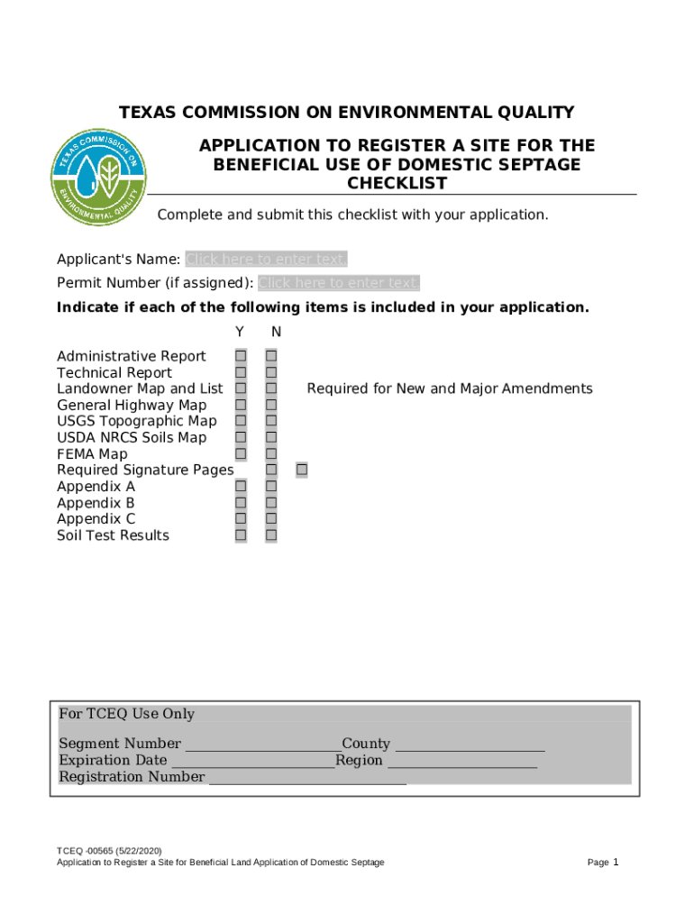 SECTION 1. TYPE OF APPLICATION - www.tceq.texas.gov Doc Template | pdfFiller