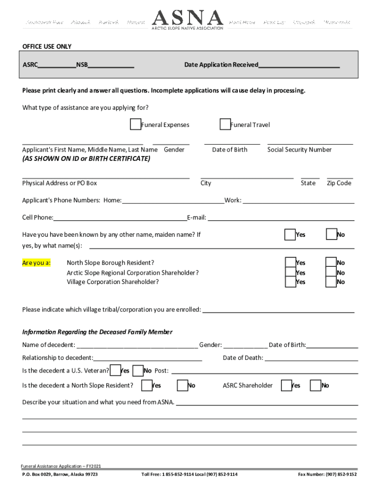 Fillable Online Arctic Slope Regional Corporation (ASRC) and North Slope Borough (NSB) have both ...