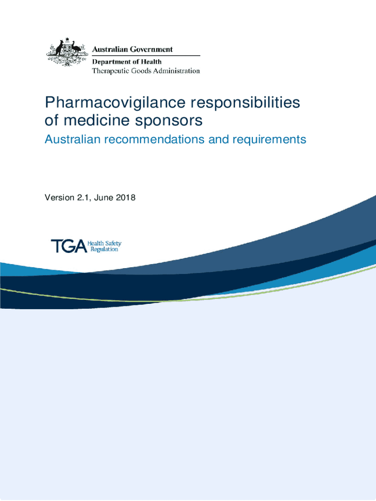 Fillable Online Pharmacovigilance responsibilities of medicine sponsors. medicines safety Fax ...
