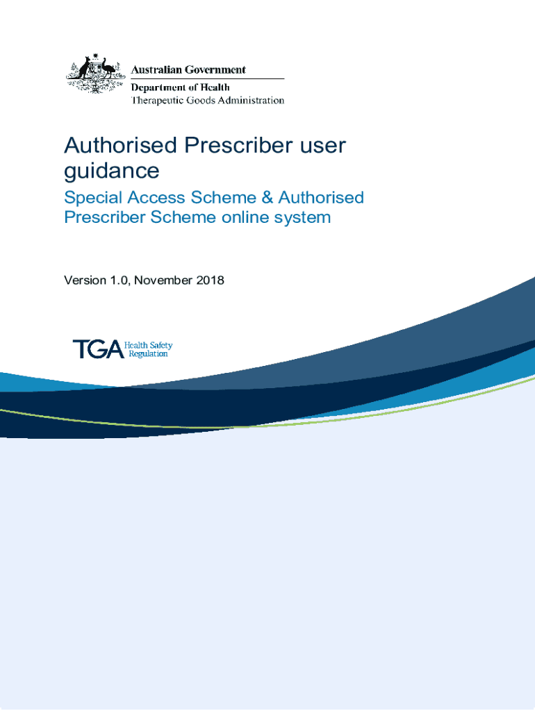 Fillable Online Authorised Prescriber user guidance. access to ...