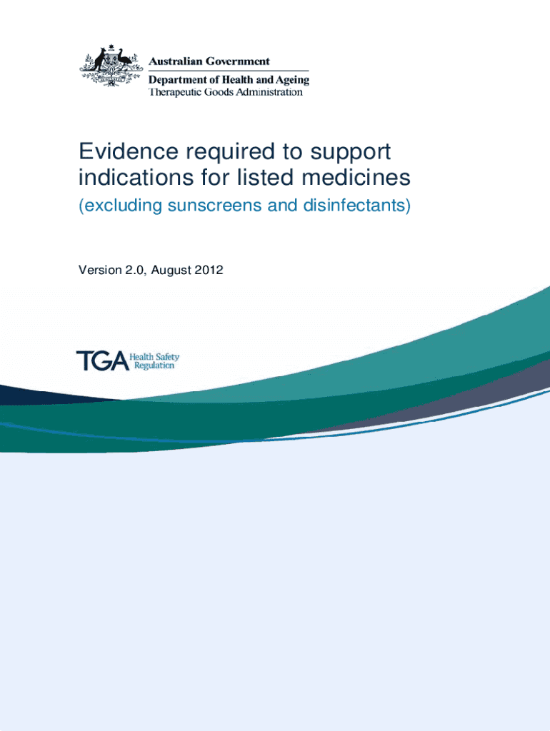 Fillable Online Listed medicines - Therapeutic Goods Administration ...