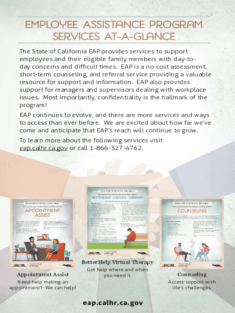 Fillable Online Employee Assistance Program - Services At-A-Glance Fax ...