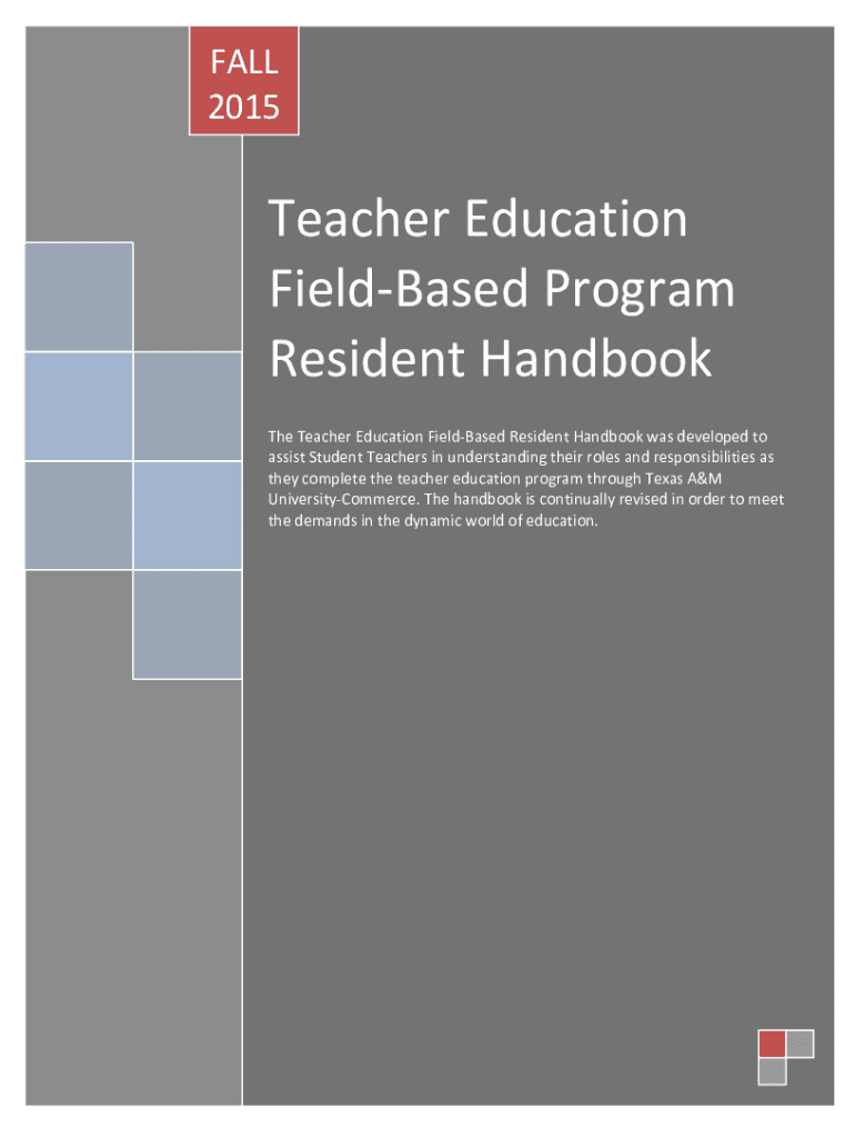 Fillable Online The Teacher Residency: An Innovative Model for ...