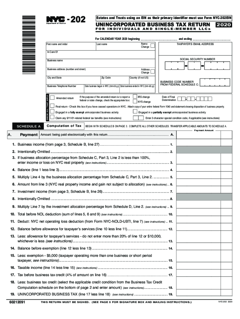 Nyc 202: Fill out & sign online | DocHub
