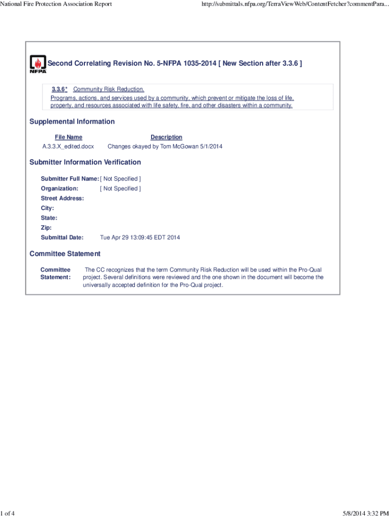 Fillable Online 6* Community Risk Reduction Fax Email Print - pdfFiller