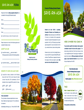 Fillable Online Save-an-Ash FORM Fax Email Print - pdfFiller