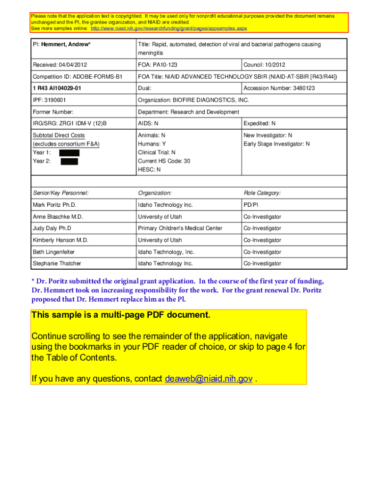 Fillable Online Rapid, automated, detection of viral and bacterial pathogens causing Fax Email ...