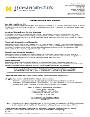 Fillable Online lsa umich The University of Michigan - UM LSA Fax Email ...