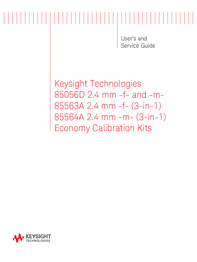 Fillable Online Keysight Technologies 85056D 2.4 mm Fax Email Print ...