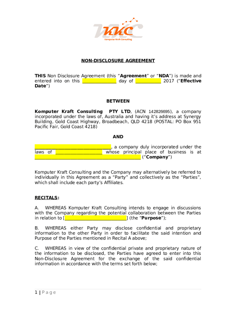 How To Fill Out Nda Doc Template PdfFiller How To Fill Out Nda Doc Template PdfFiller
