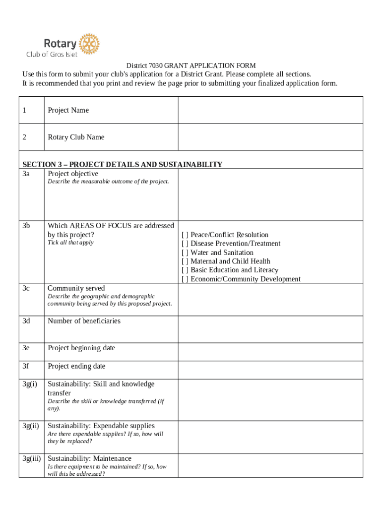 grant application Doc Template | pdfFiller